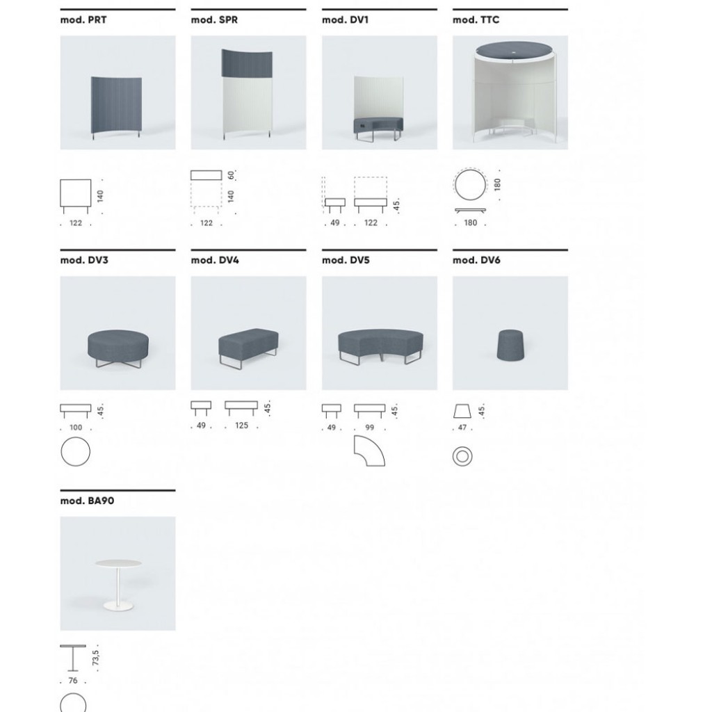 Sistem modular Aresline, Base