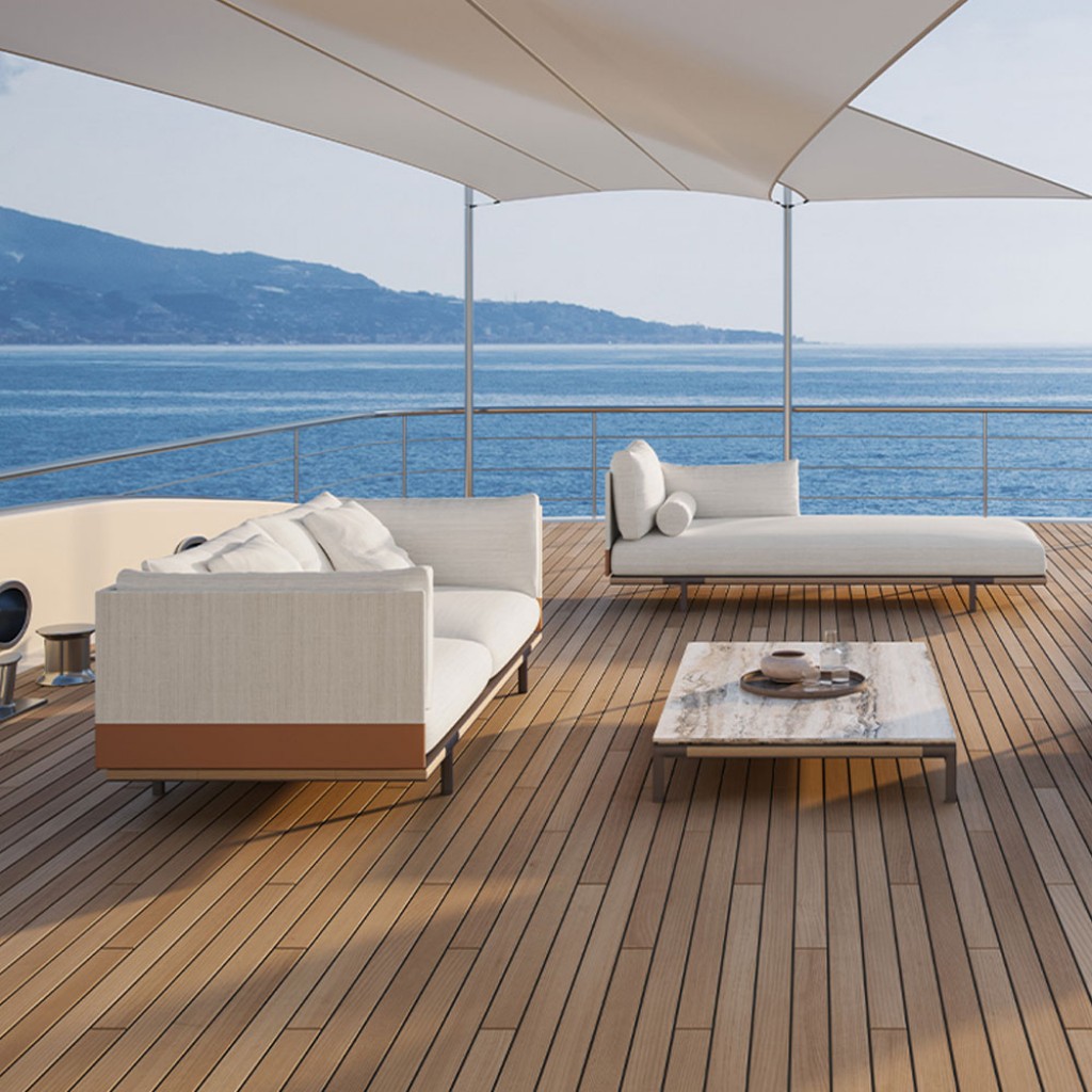 Canapea modulara pentru terasa lounge, Ethimo colectia Baia